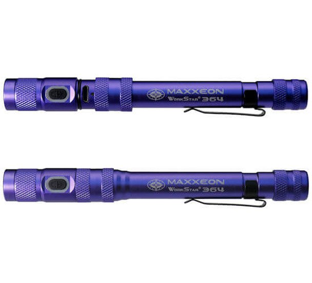 Maxxeon WorkStar® 364 Rechargeable Zoom UV Leak Detection Light